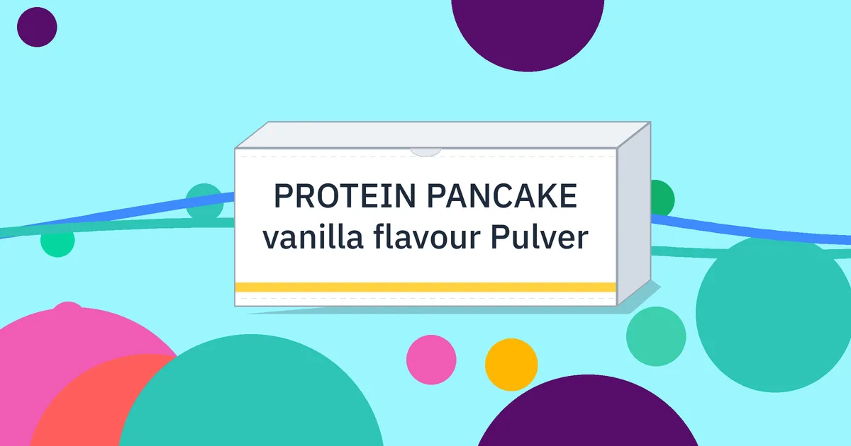 Symbolbild: Packung mit der Aufschrift PROTEIN PANCAKE vanilla flavour Pulver (PZN 10401220) – Verfügbarkeit und Bezug in Apotheken in Frankfurt am Main