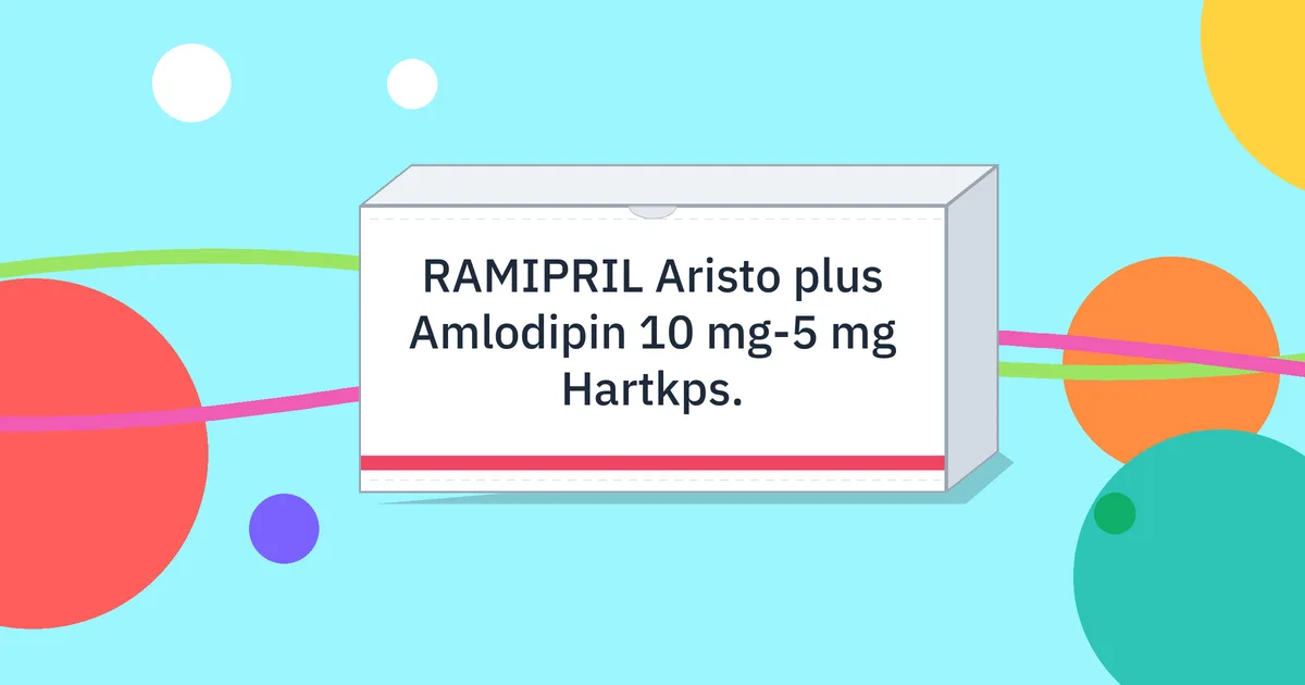 Symbolbild: Packung mit der Aufschrift RAMIPRIL Aristo plus Amlodipin 10 mg-5 mg Hartkps. (PZN 19818401) – Verfügbarkeit und Bezug in Apotheken in Frankfurt am Main