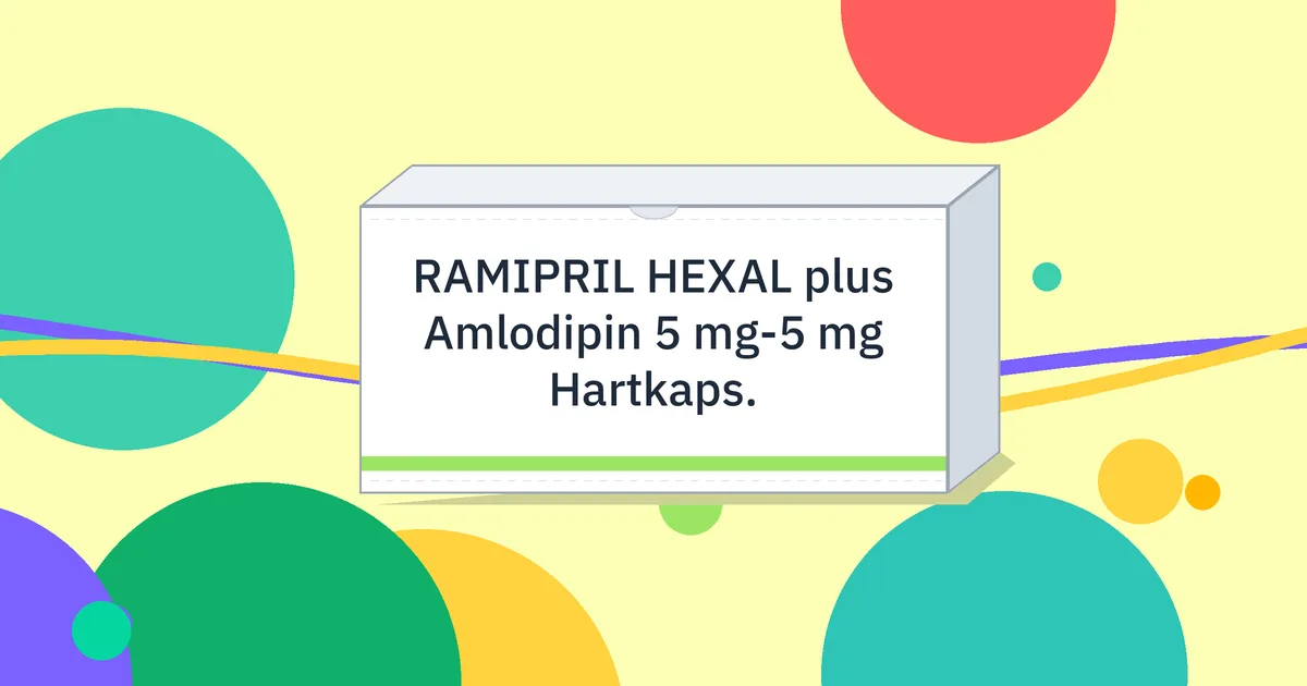 Symbolbild: Packung mit der Aufschrift RAMIPRIL HEXAL plus Amlodipin 5 mg-5 mg Hartkaps. (PZN 09635094) – Verfügbarkeit und Bezug in Apotheken in Frankfurt am Main