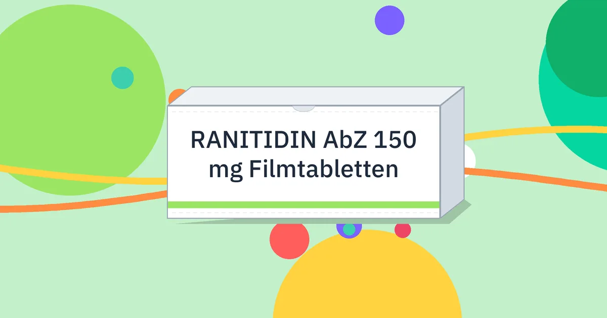 Symbolbild: Packung mit der Aufschrift RANITIDIN AbZ 150 mg Filmtabletten (PZN 01016931) – Verfügbarkeit und Bezug in Apotheken in Frankfurt am Main