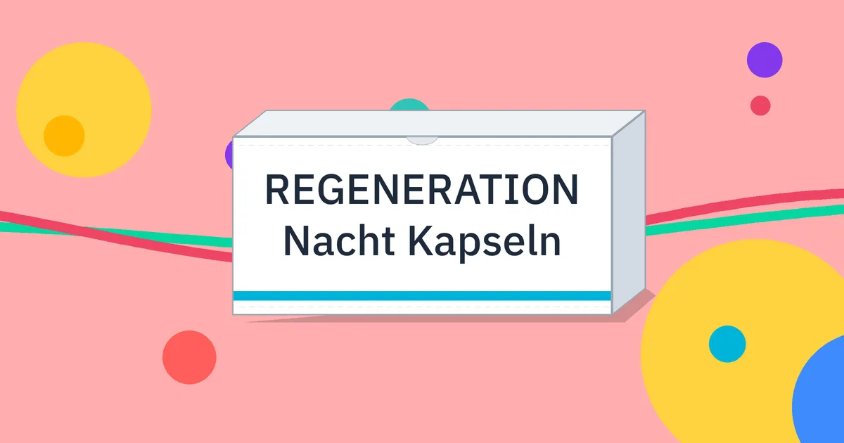 Symbolbild: Packung mit der Aufschrift REGENERATION Nacht Kapseln (PZN 18771407) – Verfügbarkeit und Bezug in Apotheken in Frankfurt am Main