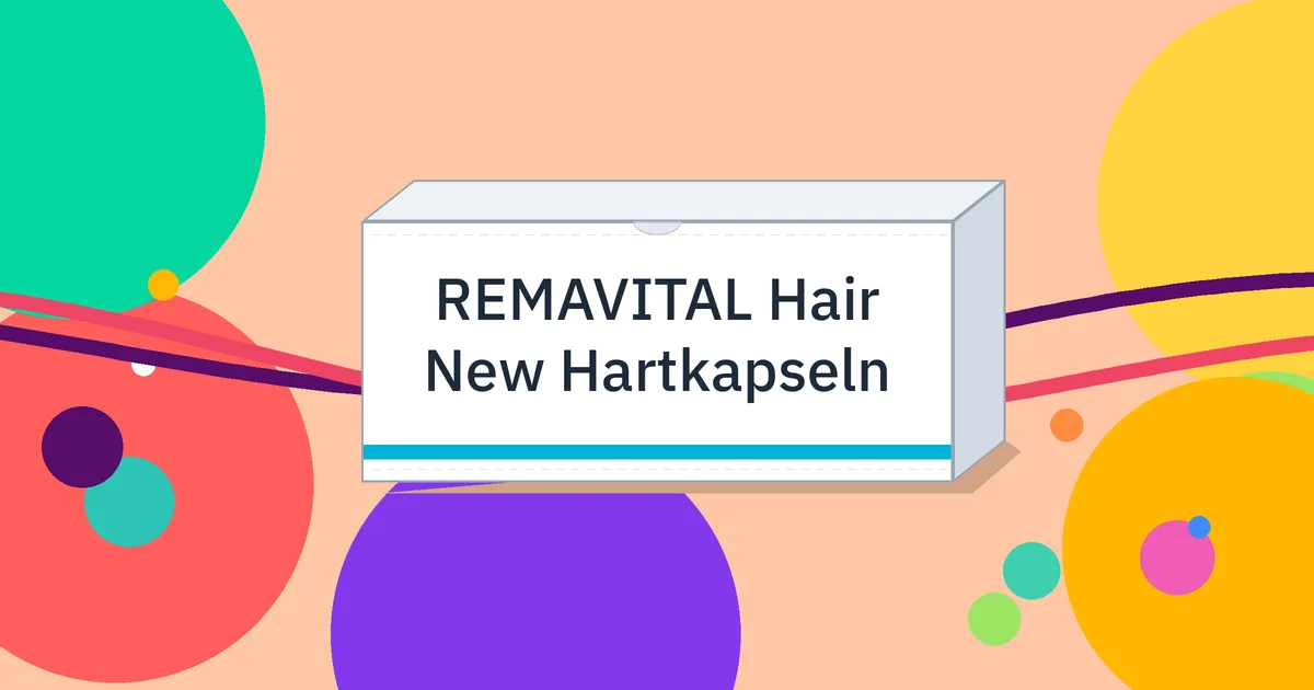 Symbolbild: Packung mit der Aufschrift REMAVITAL Hair New Hartkapseln (PZN 19686879) – Verfügbarkeit und Bezug in Apotheken in Frankfurt am Main