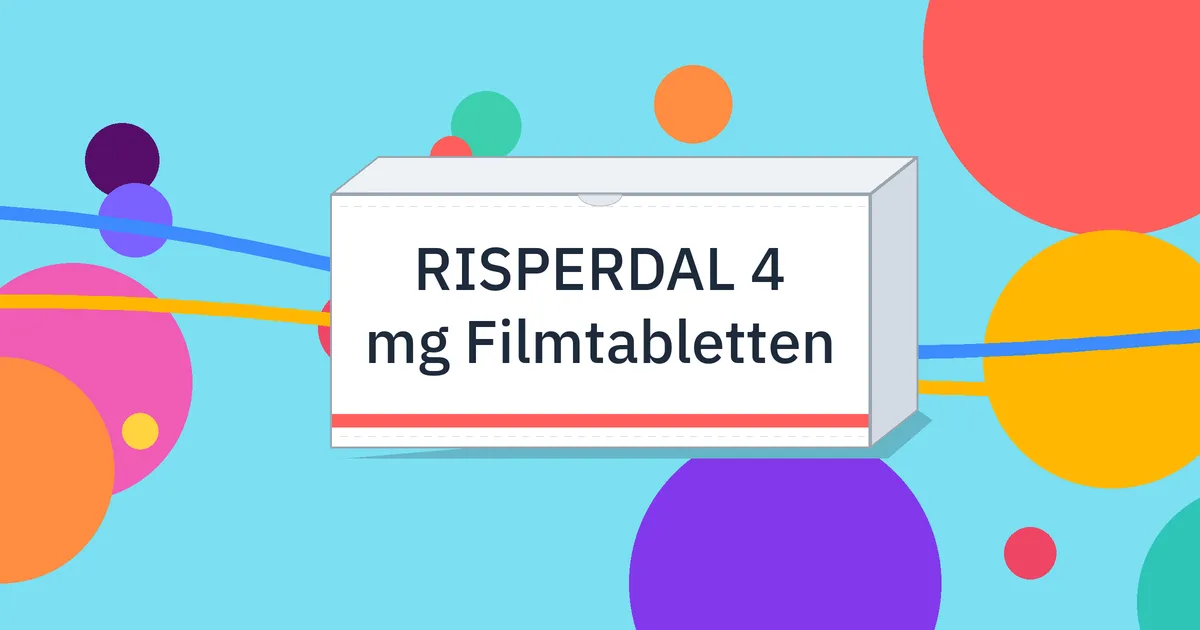 Symbolbild: Packung mit der Aufschrift RISPERDAL 4 mg Filmtabletten (PZN 01816181) – Verfügbarkeit und Bezug in Apotheken in Frankfurt am Main