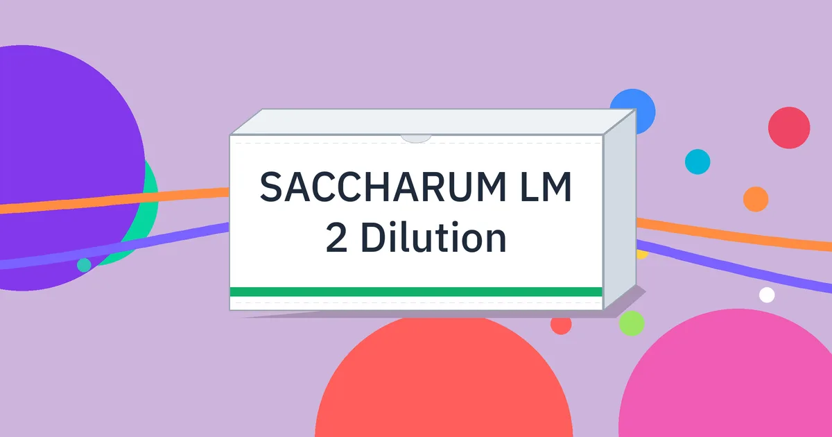 Symbolbild: Packung mit der Aufschrift SACCHARUM LM 2 Dilution (PZN 13176137) – Verfügbarkeit und Bezug in Apotheken in Frankfurt am Main