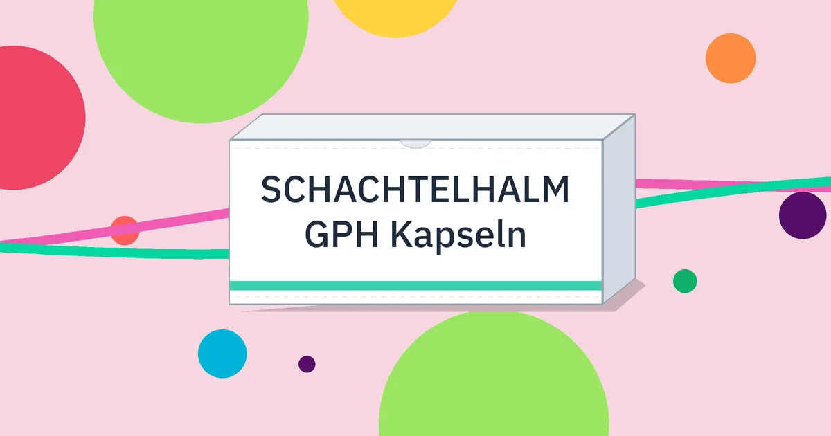 Symbolbild: Packung mit der Aufschrift SCHACHTELHALM GPH Kapseln (PZN 01641451) – Verfügbarkeit und Bezug in Apotheken in Frankfurt am Main