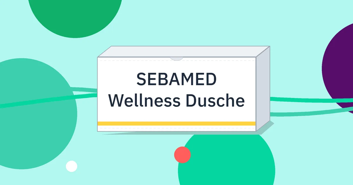 Symbolbild: Packung mit der Aufschrift SEBAMED Wellness Dusche (PZN 09935229) – Verfügbarkeit und Bezug in Apotheken in Frankfurt am Main