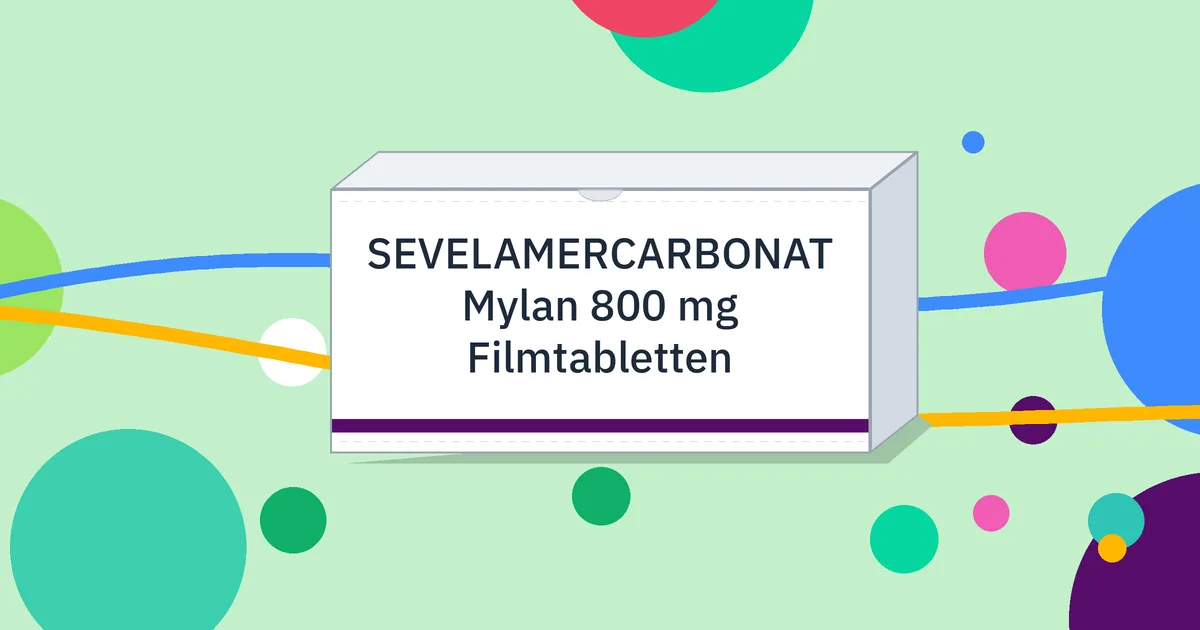Symbolbild: Packung mit der Aufschrift SEVELAMERCARBONAT Mylan 800 mg Filmtabletten (PZN 17980066) – Verfügbarkeit und Bezug in Apotheken in Frankfurt am Main