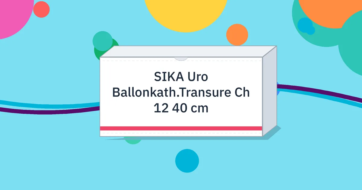 Symbolbild: Packung mit der Aufschrift SIKA Uro Ballonkath.Transure Ch 12 40 cm (PZN 03407162) – Verfügbarkeit und Bezug in Apotheken in Frankfurt am Main