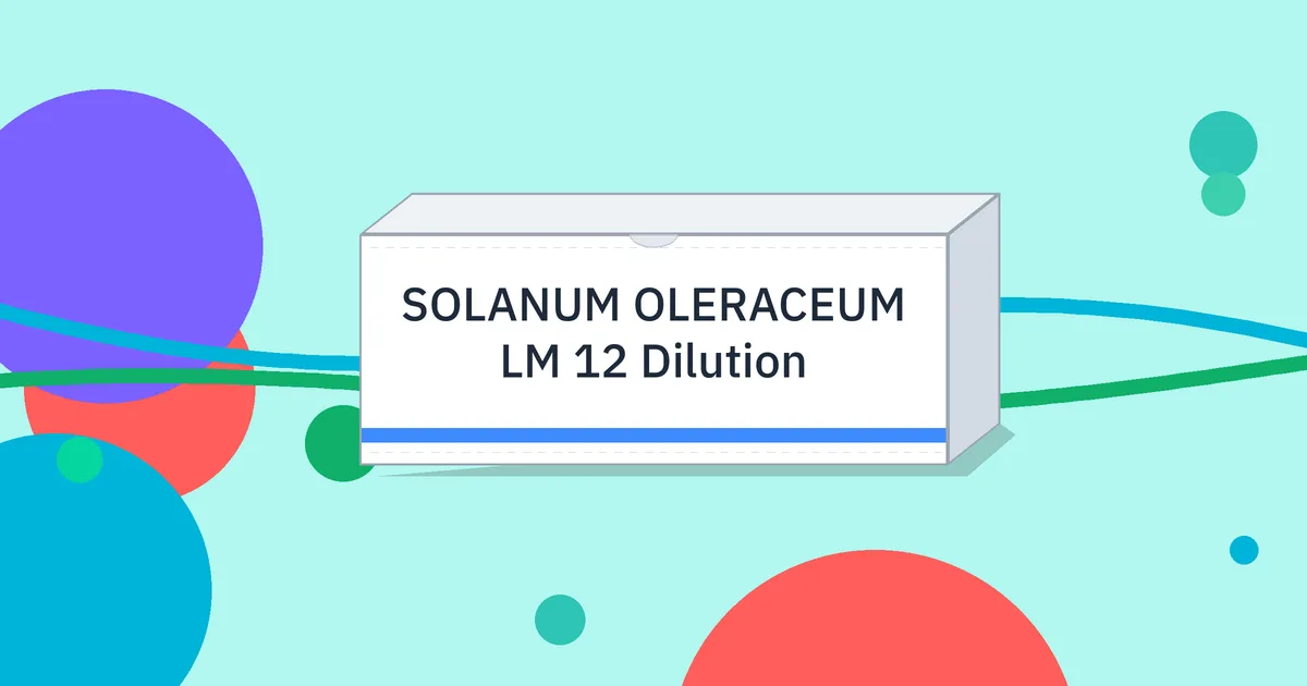 Symbolbild: Packung mit der Aufschrift SOLANUM OLERACEUM LM 12 Dilution (PZN 13193319) – Verfügbarkeit und Bezug in Apotheken in Frankfurt am Main