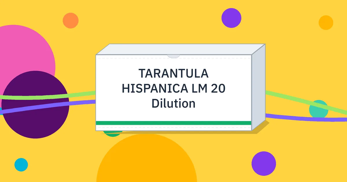 Symbolbild: Packung mit der Aufschrift TARANTULA HISPANICA LM 20 Dilution (PZN 13213996) – Verfügbarkeit und Bezug in Apotheken in Frankfurt am Main