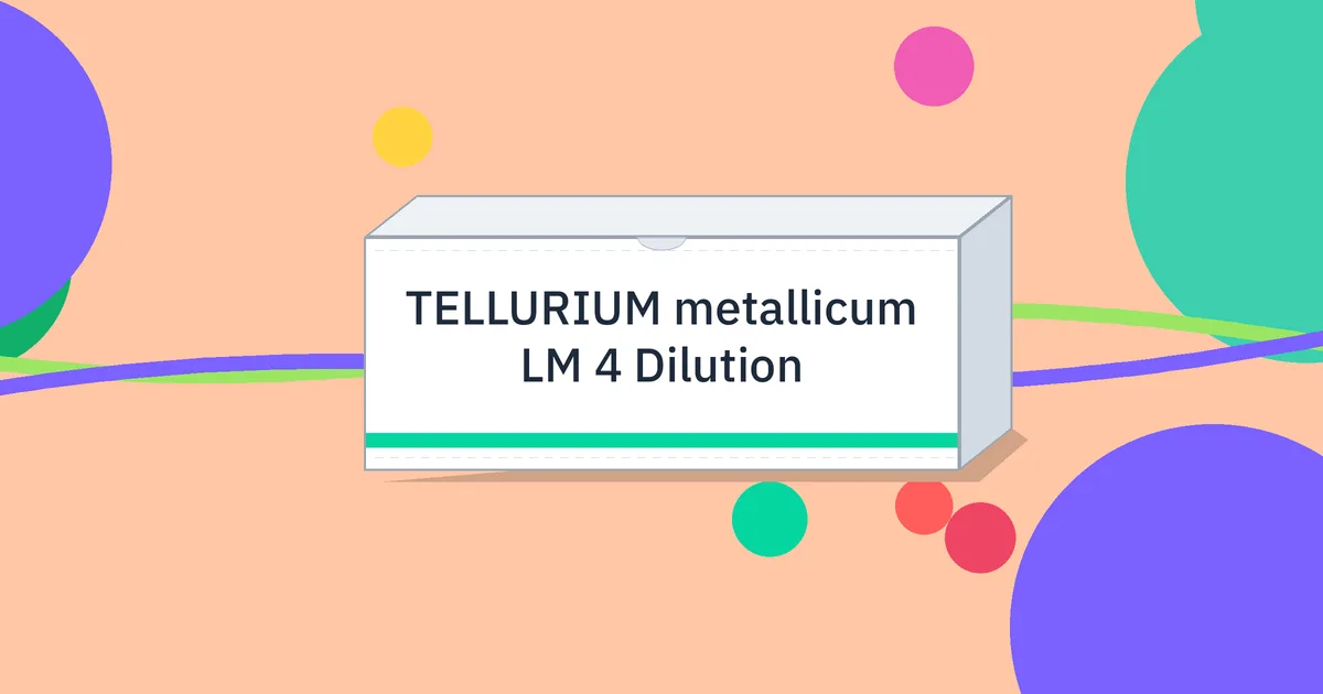 Symbolbild: Packung mit der Aufschrift TELLURIUM metallicum LM 4 Dilution (PZN 13215558) – Verfügbarkeit und Bezug in Apotheken in Frankfurt am Main