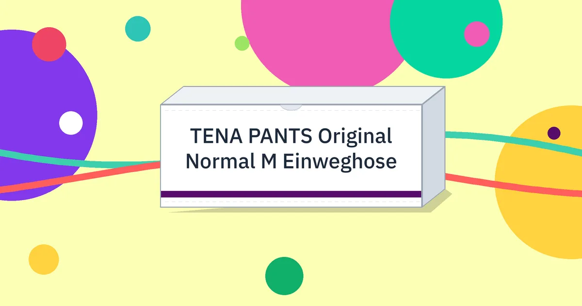 Symbolbild: Packung mit der Aufschrift TENA PANTS Original Normal M Einweghose (PZN 11307635) – Verfügbarkeit und Bezug in Apotheken in Frankfurt am Main
