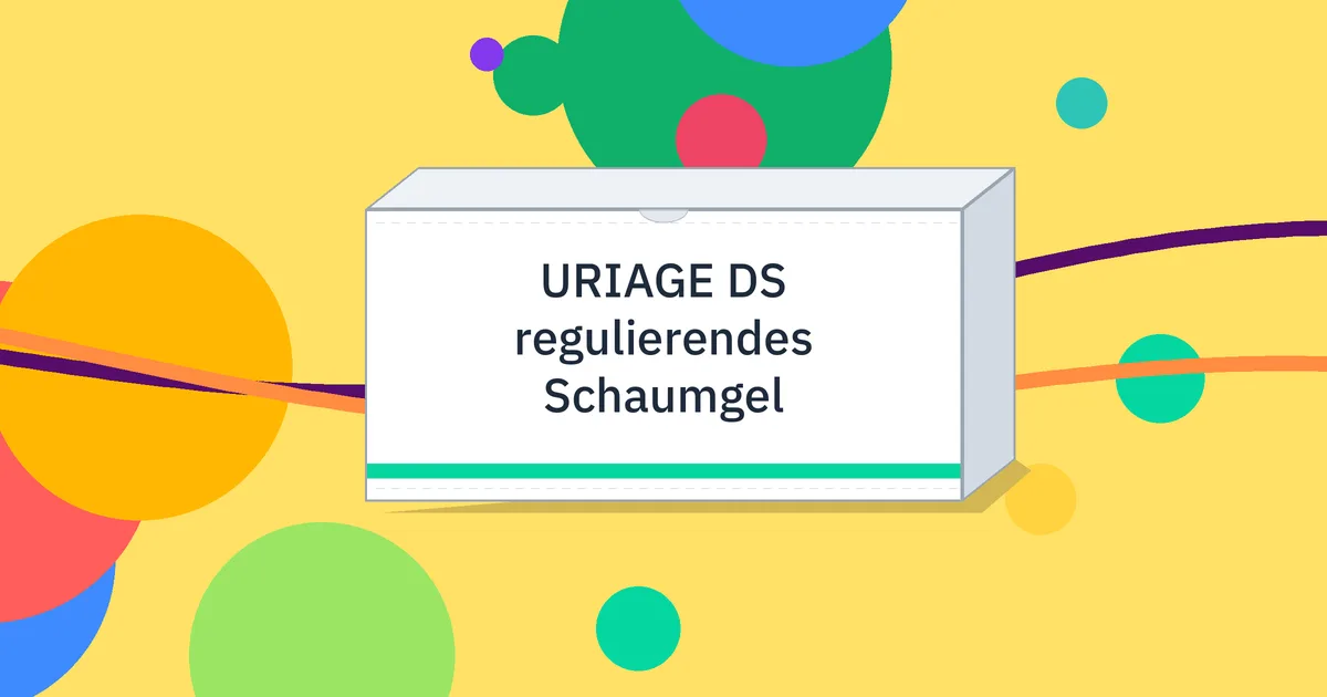 Symbolbild: Packung mit der Aufschrift URIAGE DS regulierendes Schaumgel (PZN 17181460) – Verfügbarkeit und Bezug in Apotheken in Frankfurt am Main