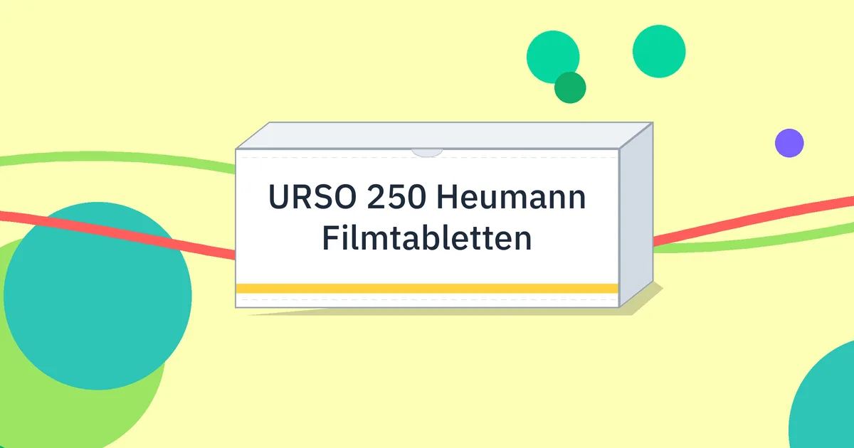 Symbolbild: Packung mit der Aufschrift URSO 250 Heumann Filmtabletten (PZN 06963202) – Verfügbarkeit und Bezug in Apotheken in Frankfurt am Main