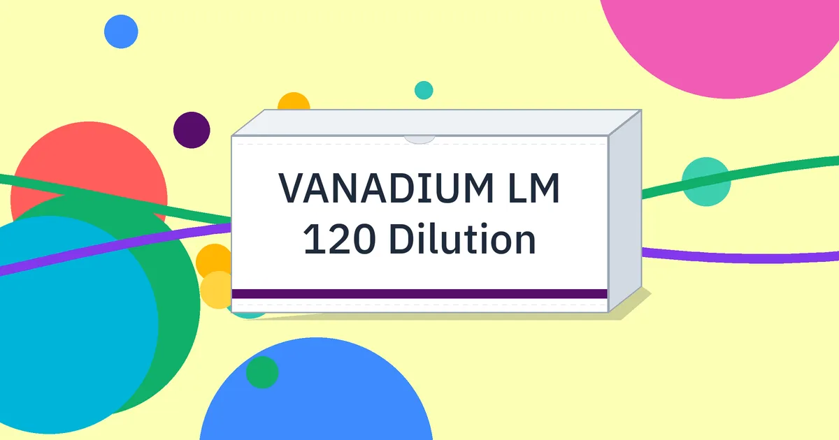 Symbolbild: Packung mit der Aufschrift VANADIUM LM 120 Dilution (PZN 13263215) – Verfügbarkeit und Bezug in Apotheken in Frankfurt am Main