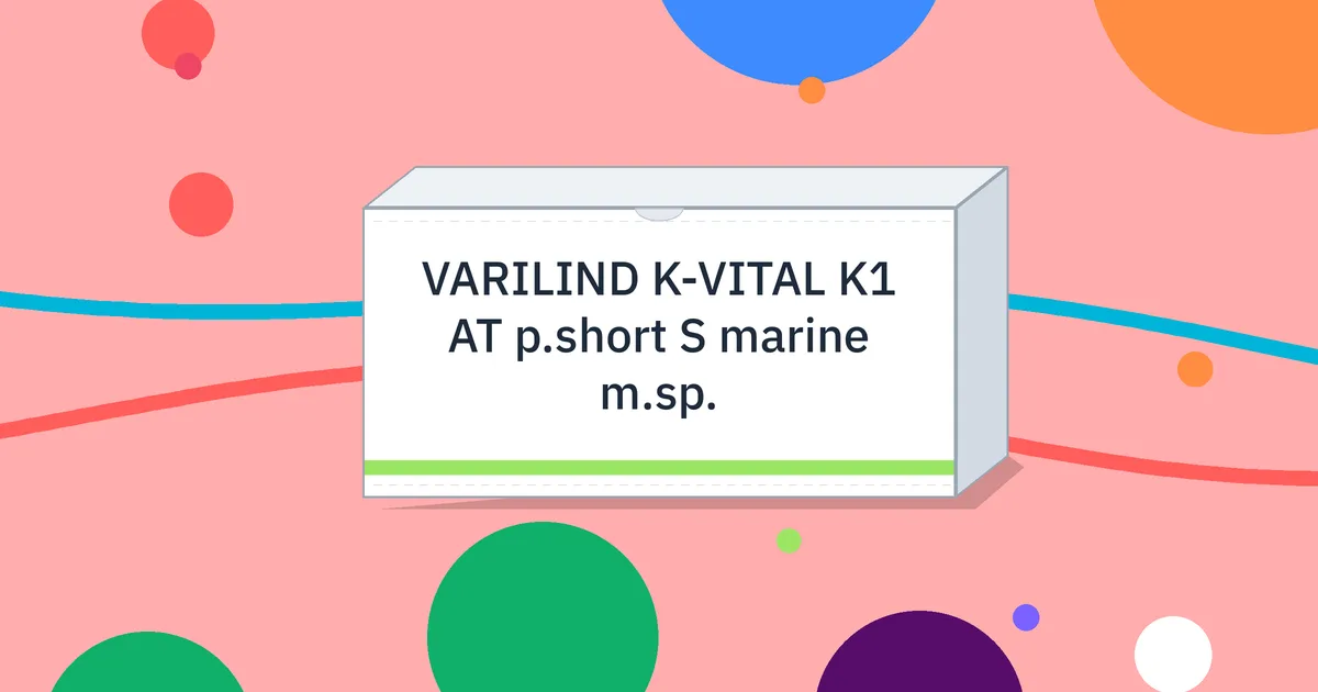 Symbolbild: Packung mit der Aufschrift VARILIND K-VITAL K1 AT p.short S marine m.sp. (PZN 20560014) – Verfügbarkeit und Bezug in Apotheken in Frankfurt am Main