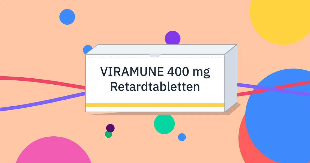 Symbolbild: Packung mit der Aufschrift VIRAMUNE 400 mg Retardtabletten (PZN 10203230) – Verfügbarkeit und Bezug in Apotheken in Frankfurt am Main