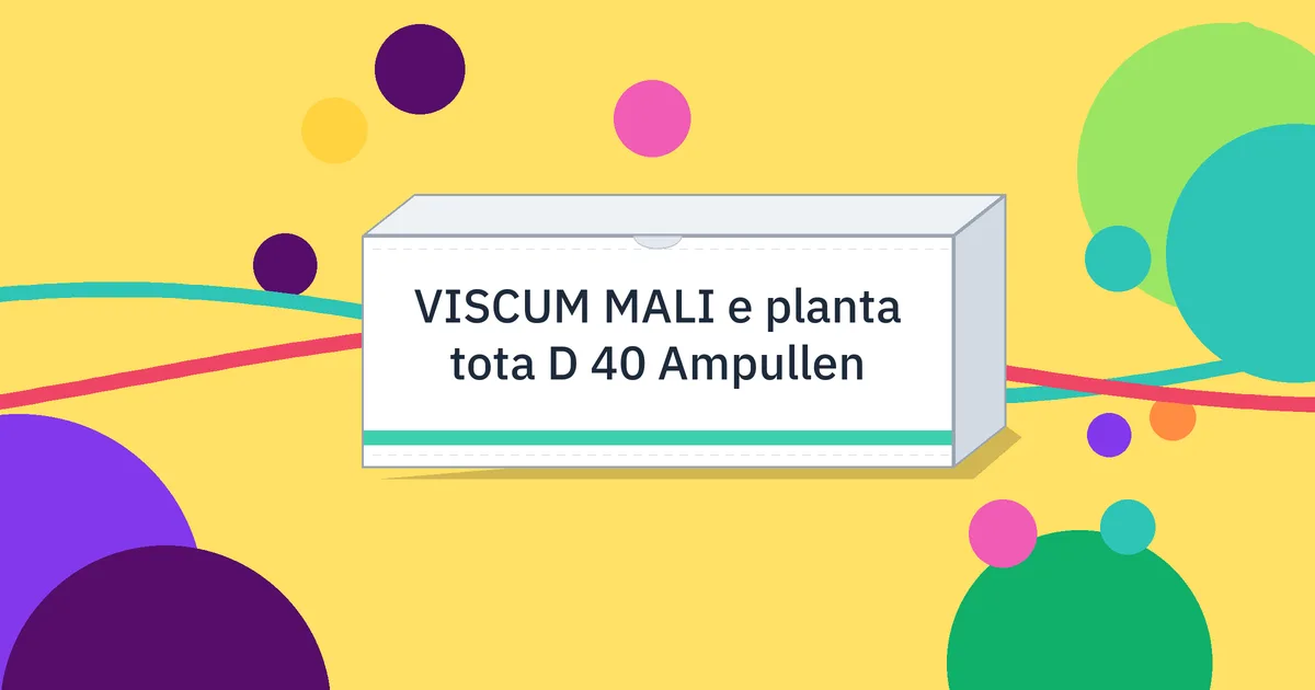 Symbolbild: Packung mit der Aufschrift VISCUM MALI e planta tota D 40 Ampullen (PZN 00085539) – Verfügbarkeit und Bezug in Apotheken in Frankfurt am Main
