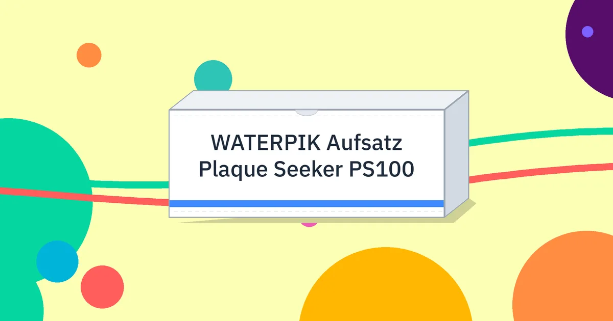 Symbolbild: Packung mit der Aufschrift WATERPIK Aufsatz Plaque Seeker PS100 (PZN 06118688) – Verfügbarkeit und Bezug in Apotheken in Frankfurt am Main
