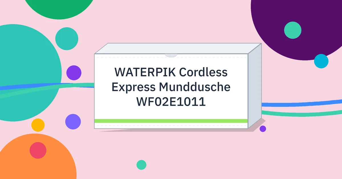 Symbolbild: Packung mit der Aufschrift WATERPIK Cordless Express Munddusche WF02E1011 (PZN 15410206) – Verfügbarkeit und Bezug in Apotheken in Frankfurt am Main