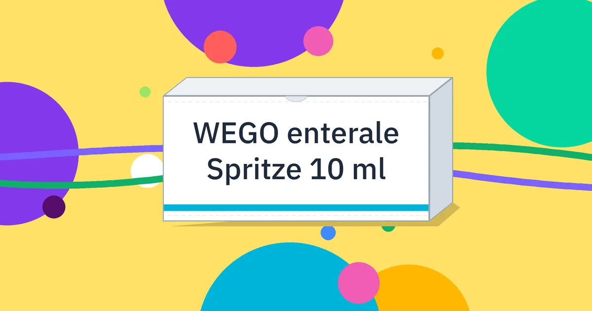 Symbolbild: Packung mit der Aufschrift WEGO enterale Spritze 10 ml (PZN 19751915) – Verfügbarkeit und Bezug in Apotheken in Frankfurt am Main