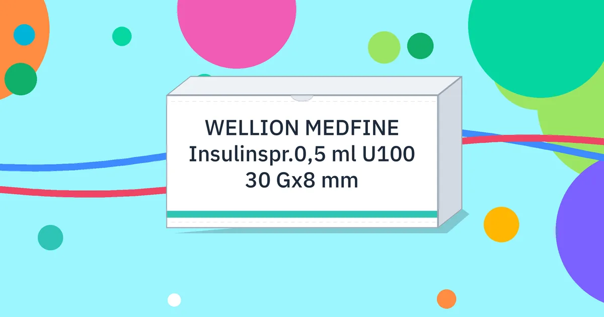 Symbolbild: Packung mit der Aufschrift WELLION MEDFINE Insulinspr.0,5 ml U100 30 Gx8 mm (PZN 11606177) – Verfügbarkeit und Bezug in Apotheken in Frankfurt am Main