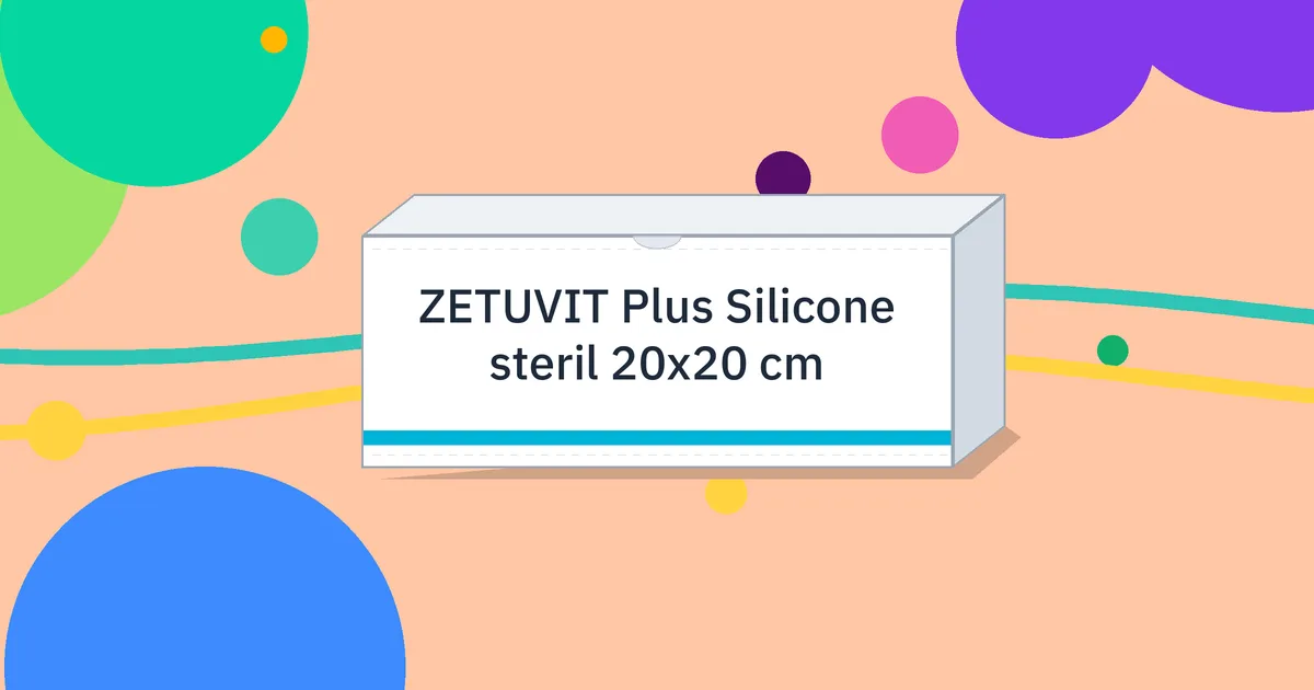 Symbolbild: Packung mit der Aufschrift ZETUVIT Plus Silicone steril 20x20 cm (PZN 20012471) – Verfügbarkeit und Bezug in Apotheken in Frankfurt am Main