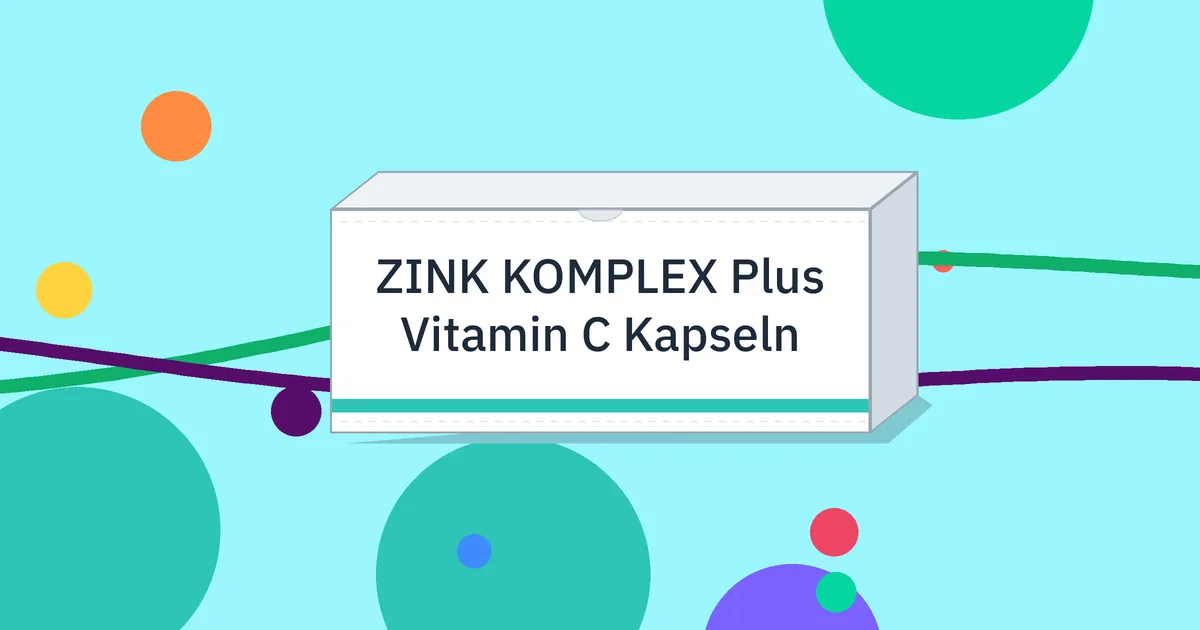 Symbolbild: Packung mit der Aufschrift ZINK KOMPLEX Plus Vitamin C Kapseln (PZN 20389939) – Verfügbarkeit und Bezug in Apotheken in Frankfurt am Main