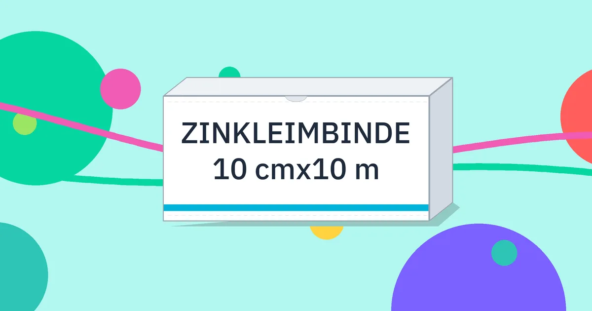 Symbolbild: Packung mit der Aufschrift ZINKLEIMBINDE 10 cmx10 m (PZN 01464888) – Verfügbarkeit und Bezug in Apotheken in Frankfurt am Main