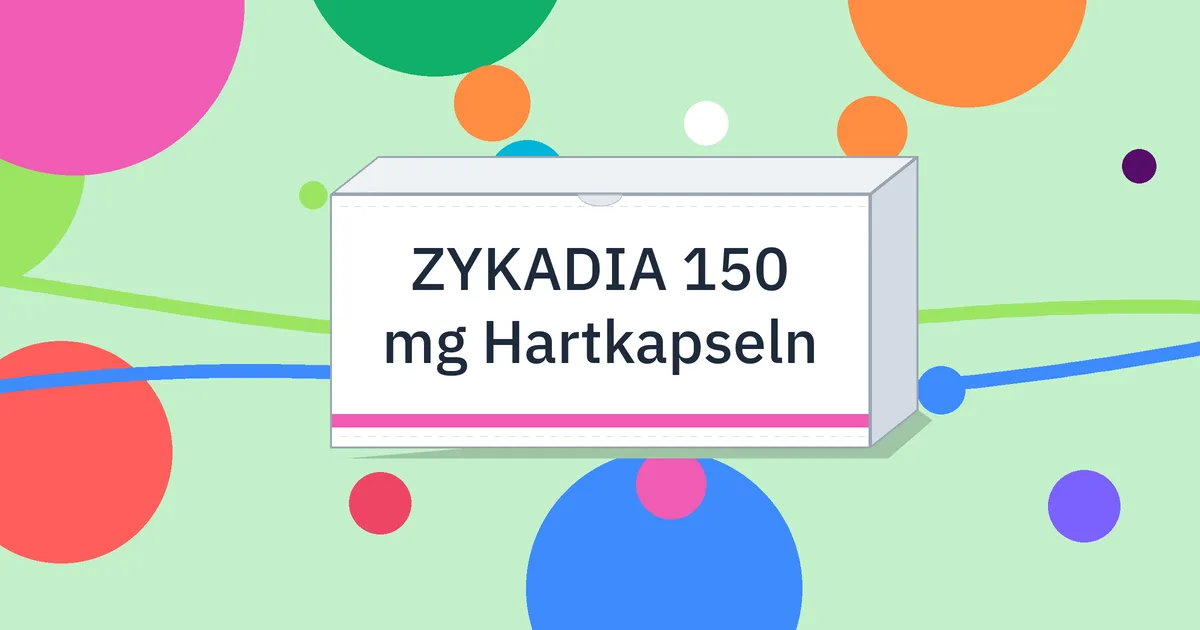 Symbolbild: Packung mit der Aufschrift ZYKADIA 150 mg Hartkapseln (PZN 13864104) – Verfügbarkeit und Bezug in Apotheken in Frankfurt am Main