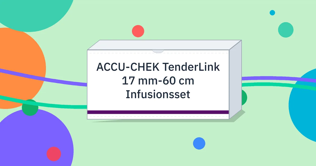 Symbolbild: Packung mit der Aufschrift ACCU-CHEK TenderLink 17 mm-60 cm Infusionsset (PZN 16787054) – Verfügbarkeit und Bezug in Apotheken in Frankfurt am Main