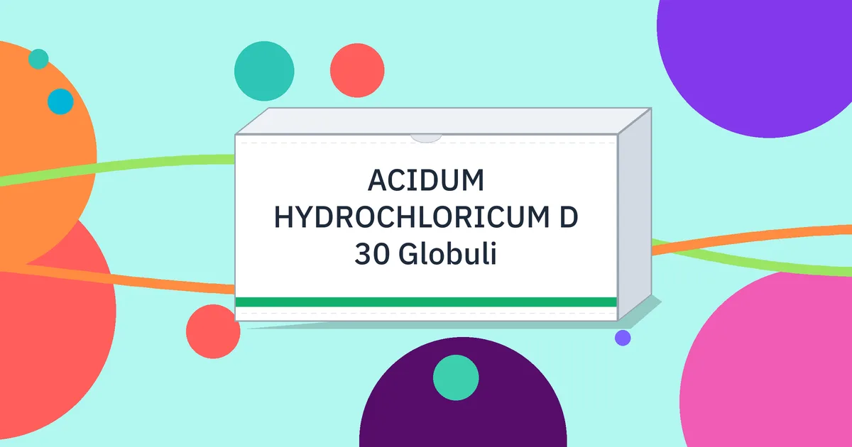 Symbolbild: Packung mit der Aufschrift ACIDUM HYDROCHLORICUM D 30 Globuli (PZN 07454017) – Verfügbarkeit und Bezug in Apotheken in Frankfurt am Main