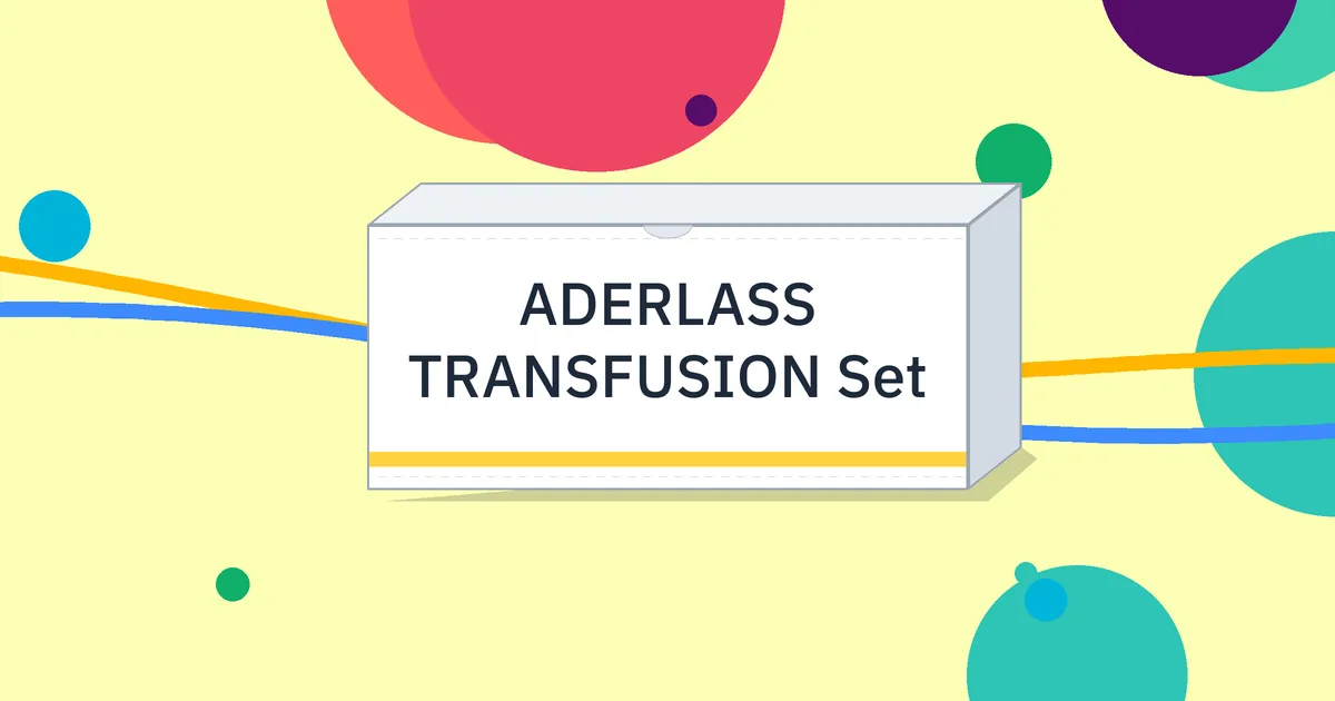 Symbolbild: Packung mit der Aufschrift ADERLASS TRANSFUSION Set (PZN 12432897) – Verfügbarkeit und Bezug in Apotheken in Frankfurt am Main