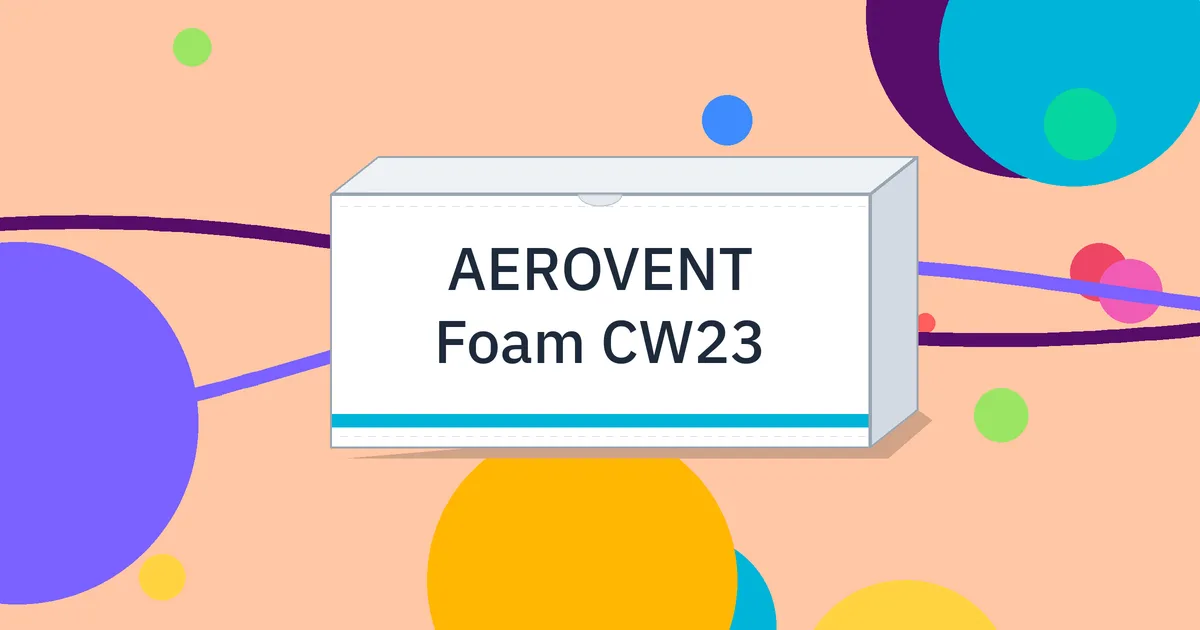 Symbolbild: Packung mit der Aufschrift AEROVENT Foam CW23 (PZN 19720820) – Verfügbarkeit und Bezug in Apotheken in Frankfurt am Main