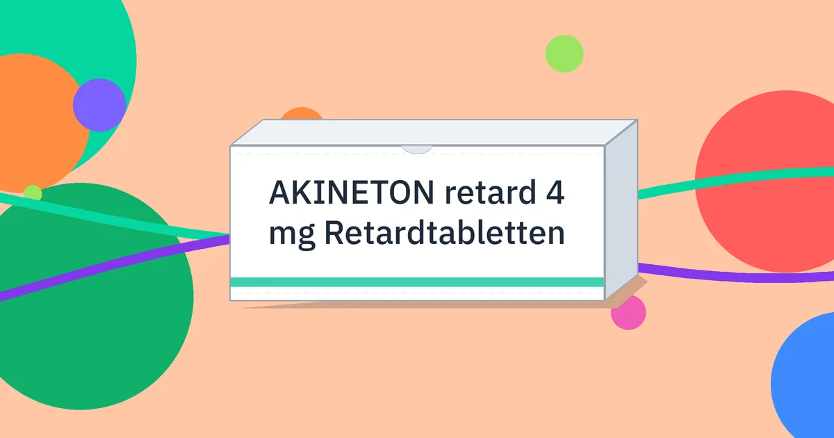 Symbolbild: Packung mit der Aufschrift AKINETON retard 4 mg Retardtabletten (PZN 01607721) – Verfügbarkeit und Bezug in Apotheken in Frankfurt am Main