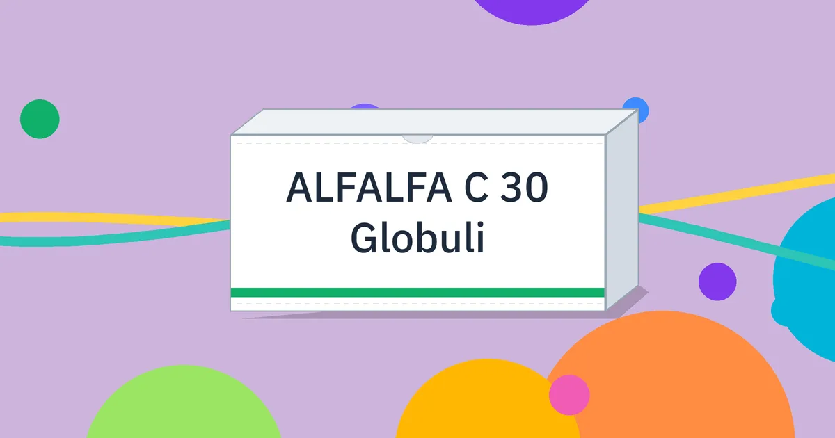 Symbolbild: Packung mit der Aufschrift ALFALFA C 30 Globuli (PZN 01847425) – Verfügbarkeit und Bezug in Apotheken in Frankfurt am Main