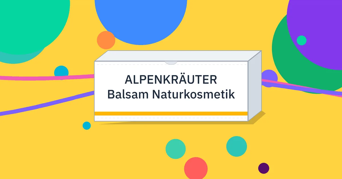 Symbolbild: Packung mit der Aufschrift ALPENKRÄUTER Balsam Naturkosmetik (PZN 18809475) – Verfügbarkeit und Bezug in Apotheken in Frankfurt am Main