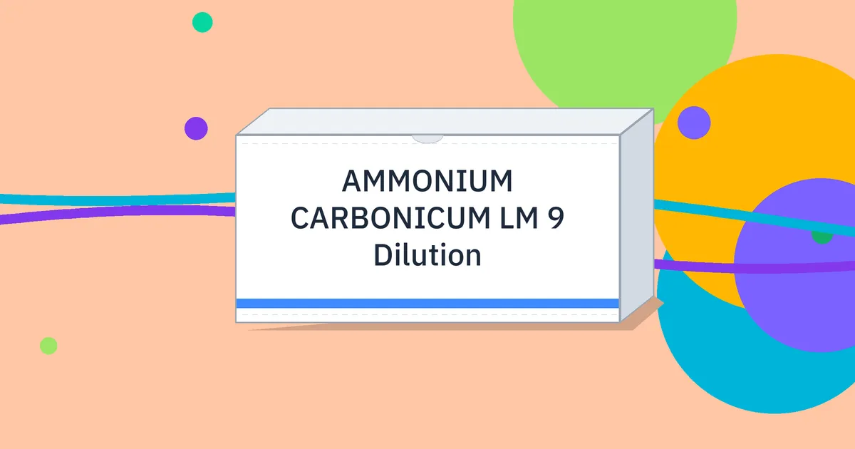 Symbolbild: Packung mit der Aufschrift AMMONIUM CARBONICUM LM 9 Dilution (PZN 12760615) – Verfügbarkeit und Bezug in Apotheken in Frankfurt am Main