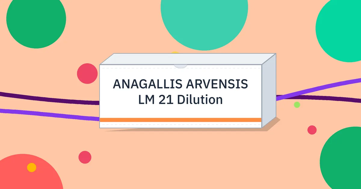 Symbolbild: Packung mit der Aufschrift ANAGALLIS ARVENSIS LM 21 Dilution (PZN 13327984) – Verfügbarkeit und Bezug in Apotheken in Frankfurt am Main