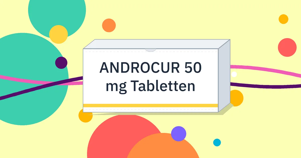 Symbolbild: Packung mit der Aufschrift ANDROCUR 50 mg Tabletten (PZN 04456139) – Verfügbarkeit und Bezug in Apotheken in Frankfurt am Main
