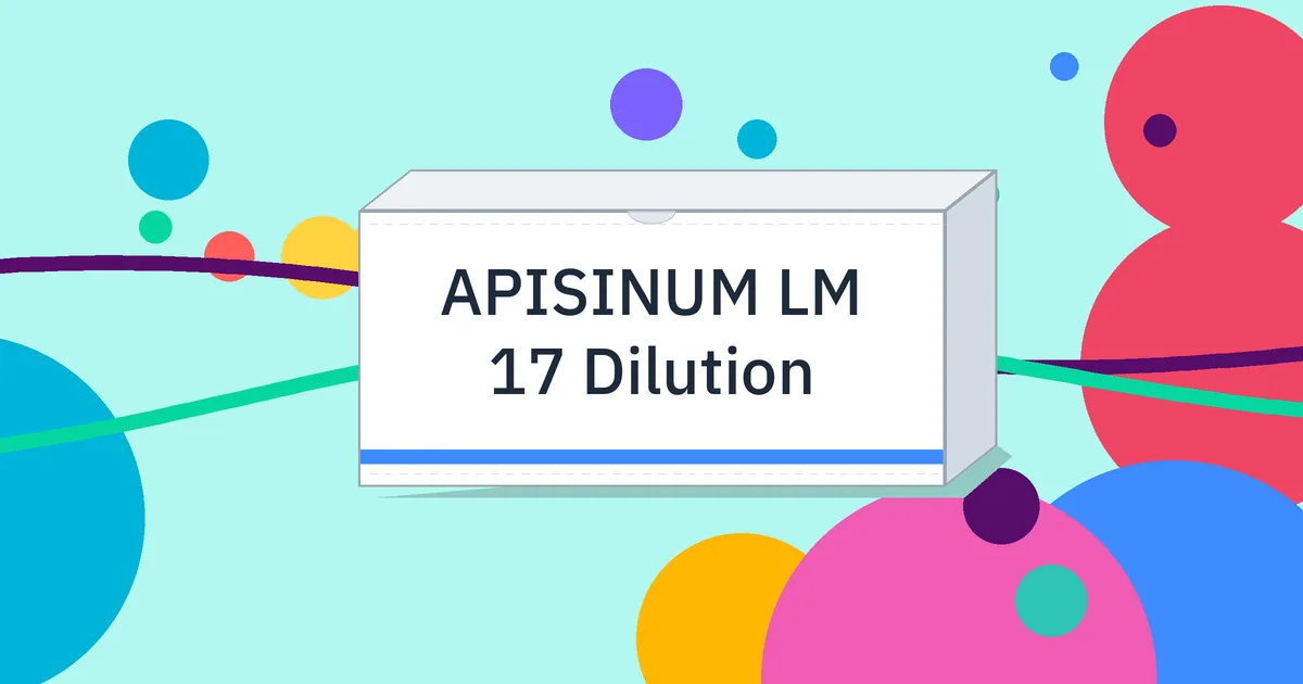 Symbolbild: Packung mit der Aufschrift APISINUM LM 17 Dilution (PZN 12456805) – Verfügbarkeit und Bezug in Apotheken in Frankfurt am Main