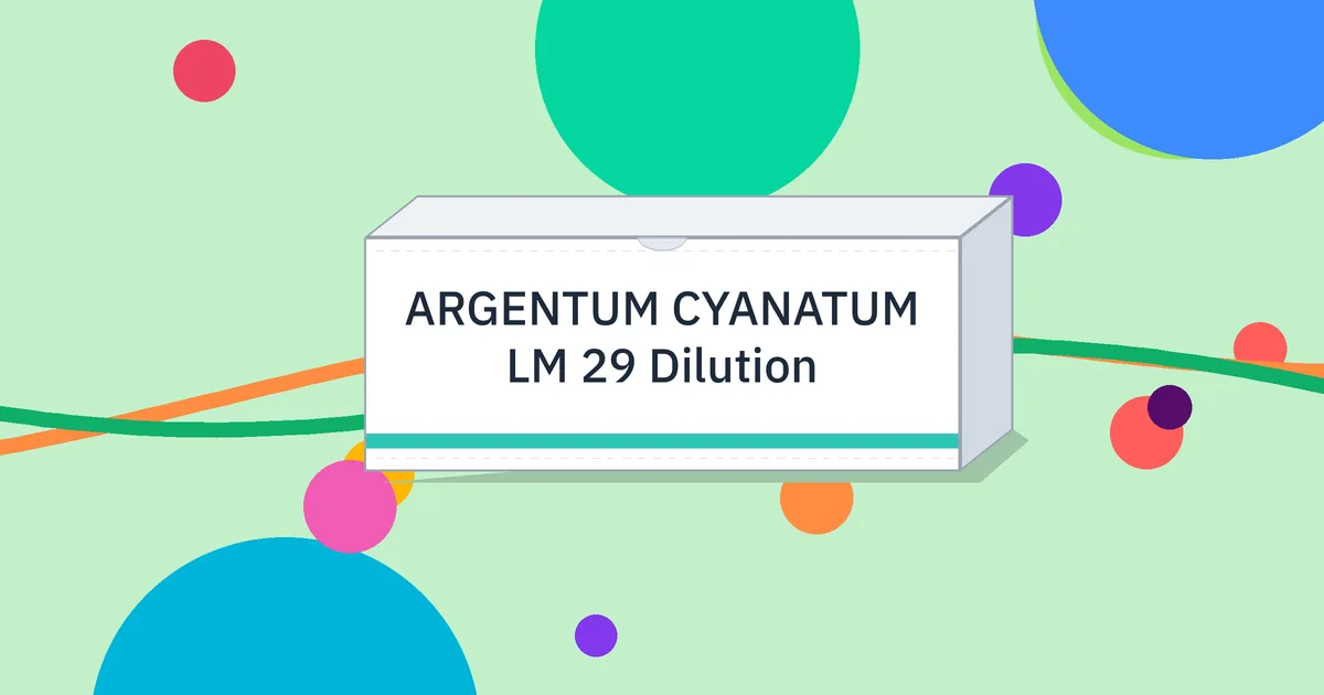 Symbolbild: Packung mit der Aufschrift ARGENTUM CYANATUM LM 29 Dilution (PZN 13390787) – Verfügbarkeit und Bezug in Apotheken in Frankfurt am Main