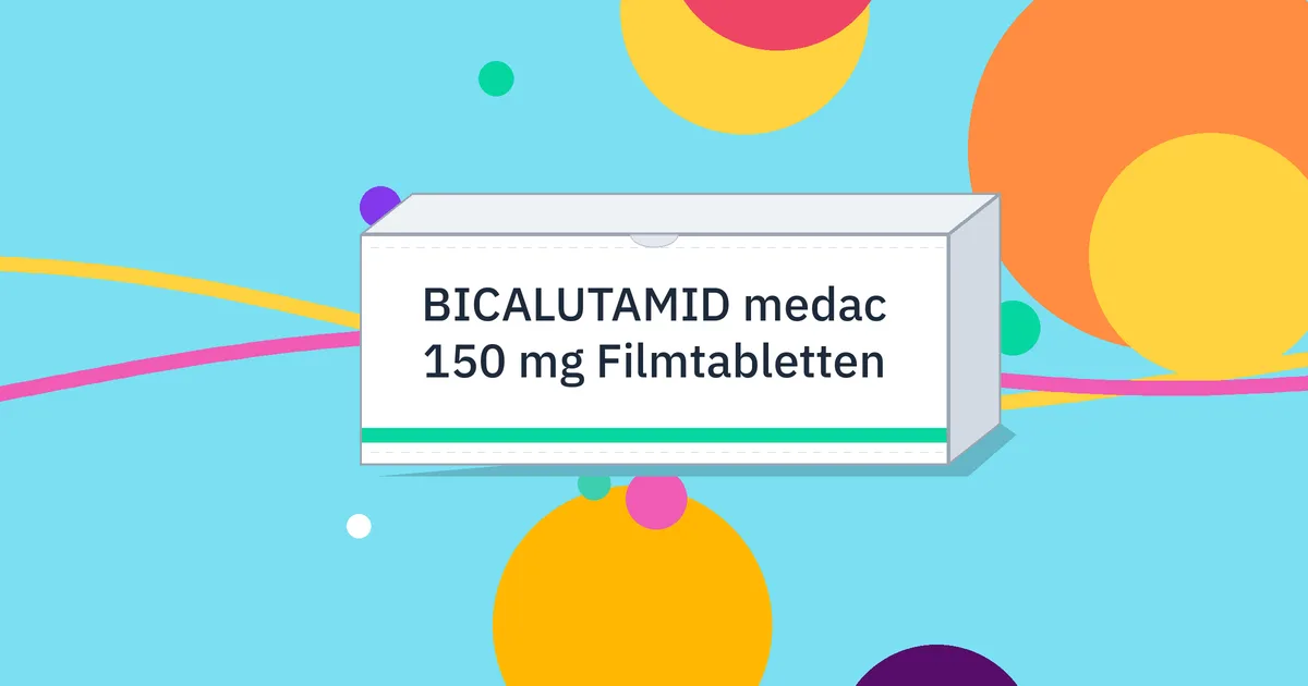 Symbolbild: Packung mit der Aufschrift BICALUTAMID medac 150 mg Filmtabletten (PZN 01712518) – Verfügbarkeit und Bezug in Apotheken in Frankfurt am Main