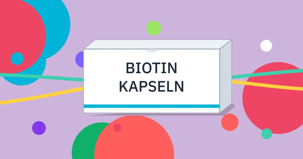 Symbolbild: Packung mit der Aufschrift BIOTIN KAPSELN (PZN 17890593) – Verfügbarkeit und Bezug in Apotheken in Frankfurt am Main