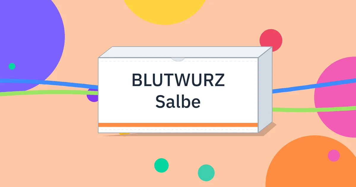 Symbolbild: Packung mit der Aufschrift BLUTWURZ Salbe (PZN 18301498) – Verfügbarkeit und Bezug in Apotheken in Frankfurt am Main