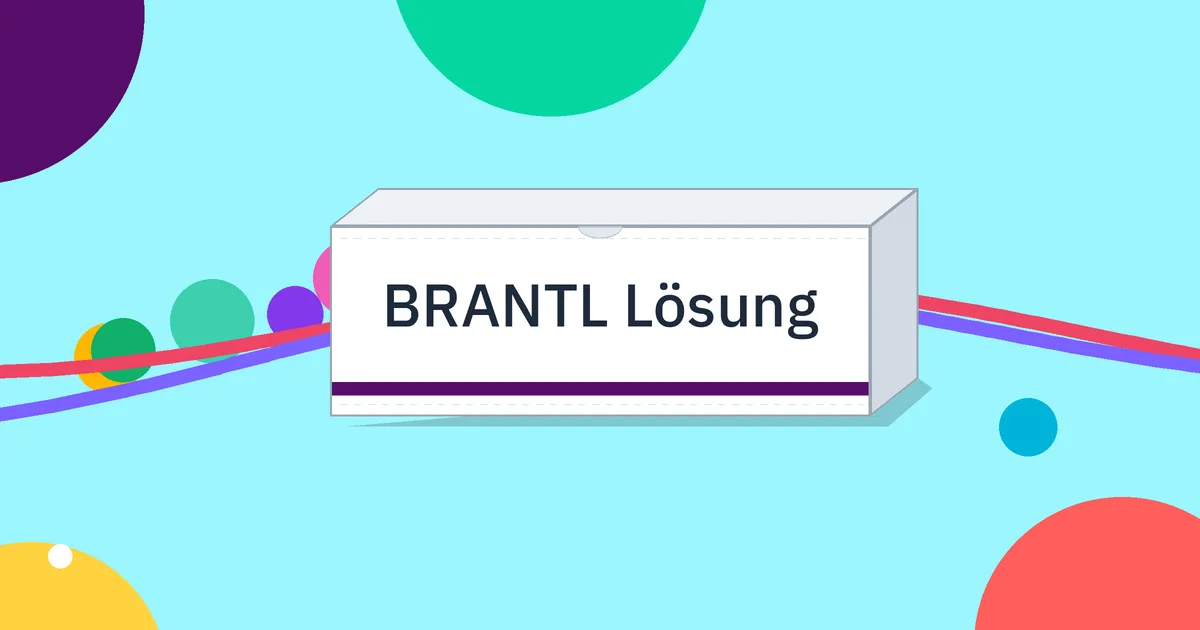 Symbolbild: Packung mit der Aufschrift BRANTL Lösung (PZN 04965154) – Verfügbarkeit und Bezug in Apotheken in Frankfurt am Main