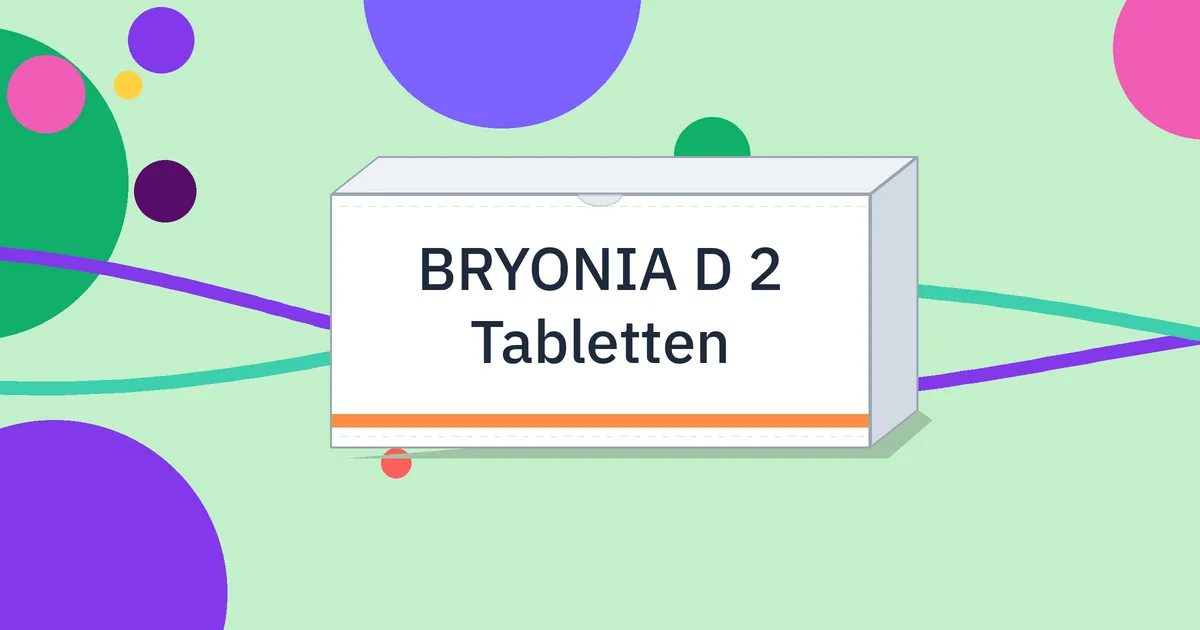 Symbolbild: Packung mit der Aufschrift BRYONIA D 2 Tabletten (PZN 02626784) – Verfügbarkeit und Bezug in Apotheken in Frankfurt am Main