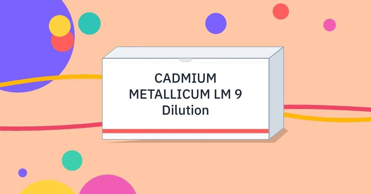 Symbolbild: Packung mit der Aufschrift CADMIUM METALLICUM LM 9 Dilution (PZN 13400155) – Verfügbarkeit und Bezug in Apotheken in Frankfurt am Main