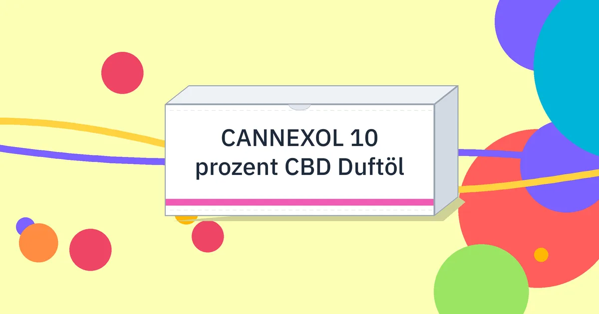 Symbolbild: Packung mit der Aufschrift CANNEXOL 10 prozent CBD Duftöl (PZN 18376007) – Verfügbarkeit und Bezug in Apotheken in Frankfurt am Main