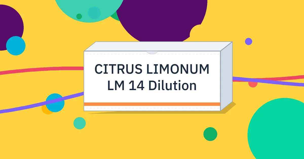 Symbolbild: Packung mit der Aufschrift CITRUS LIMONUM LM 14 Dilution (PZN 13446921) – Verfügbarkeit und Bezug in Apotheken in Frankfurt am Main